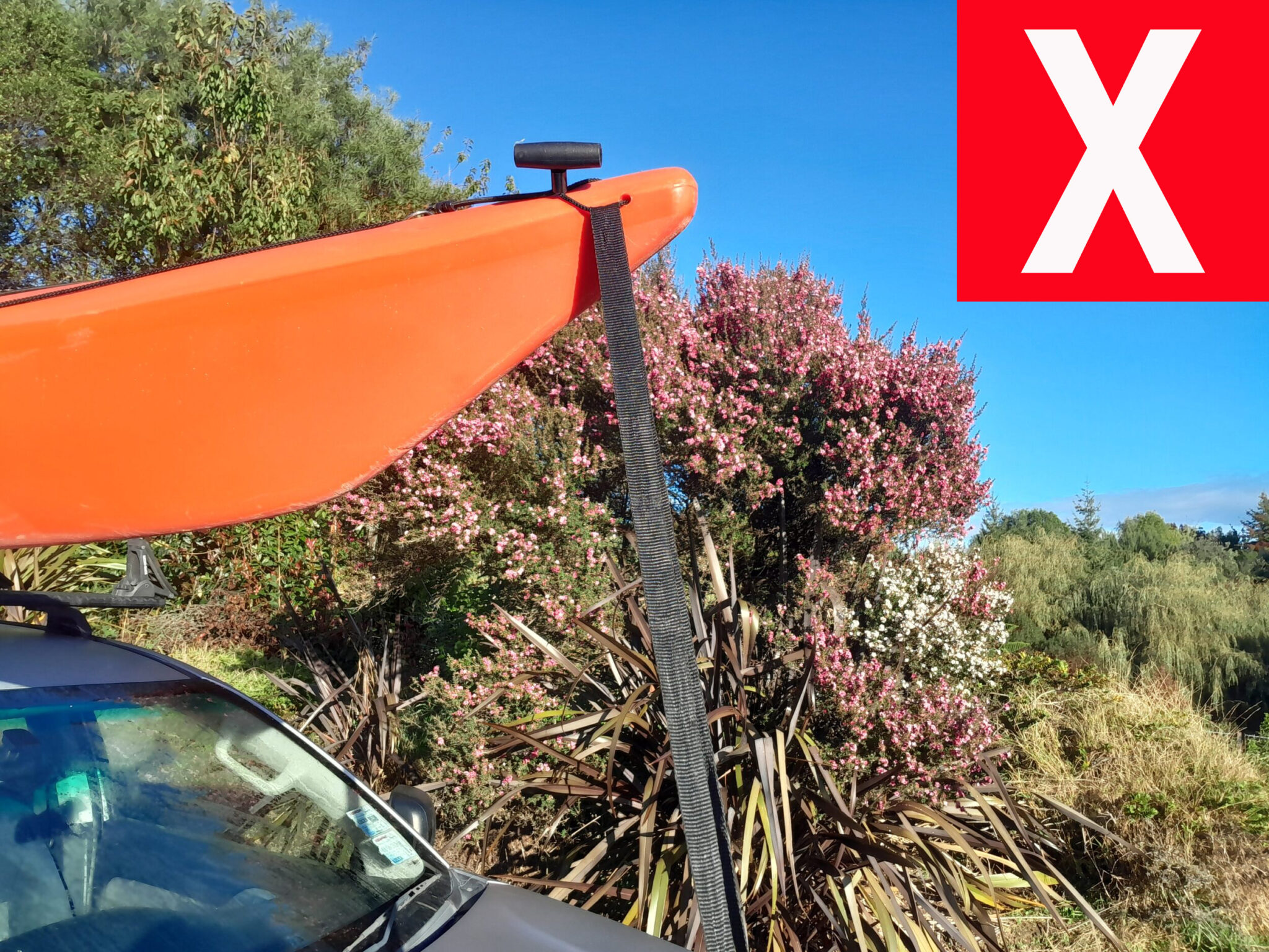 Learn how to secure the bow & stern when transporting your kayak